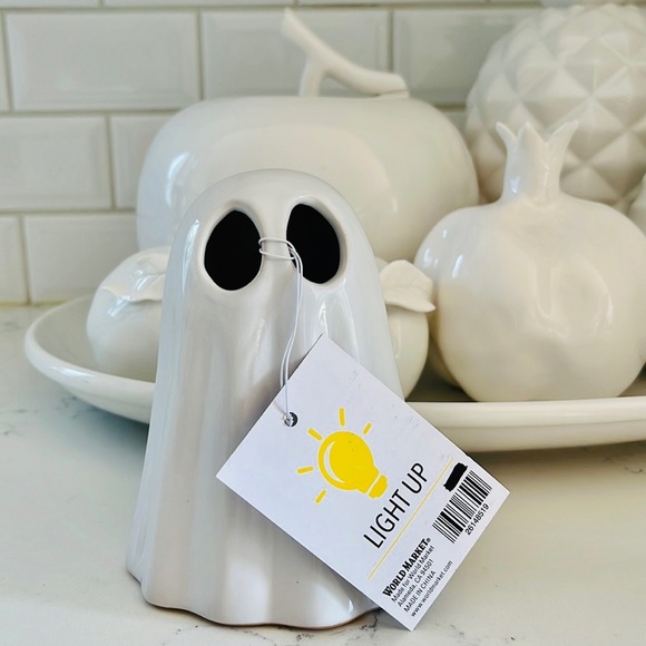 Cost Plus World Market | Accents | World Market Ceramic Boo Ghost Led ...